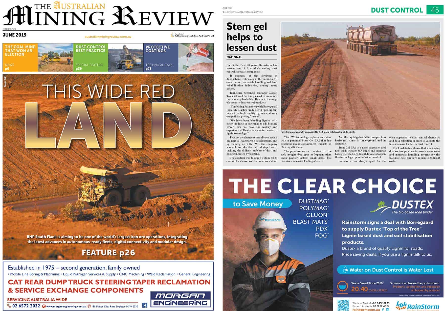 STEMGEL helps to lessen dust - Australian Mining Review - SHOCKWAVE